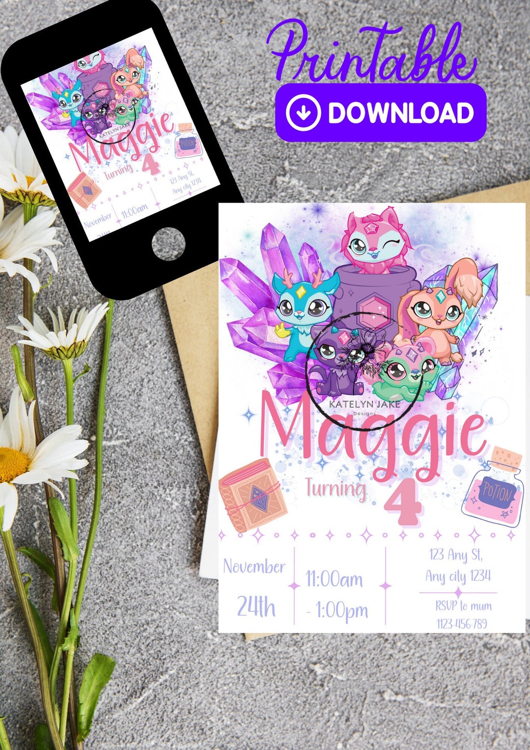 Magic Mixies DIGITAL DOWNLOAD Birthday Party - Etsy