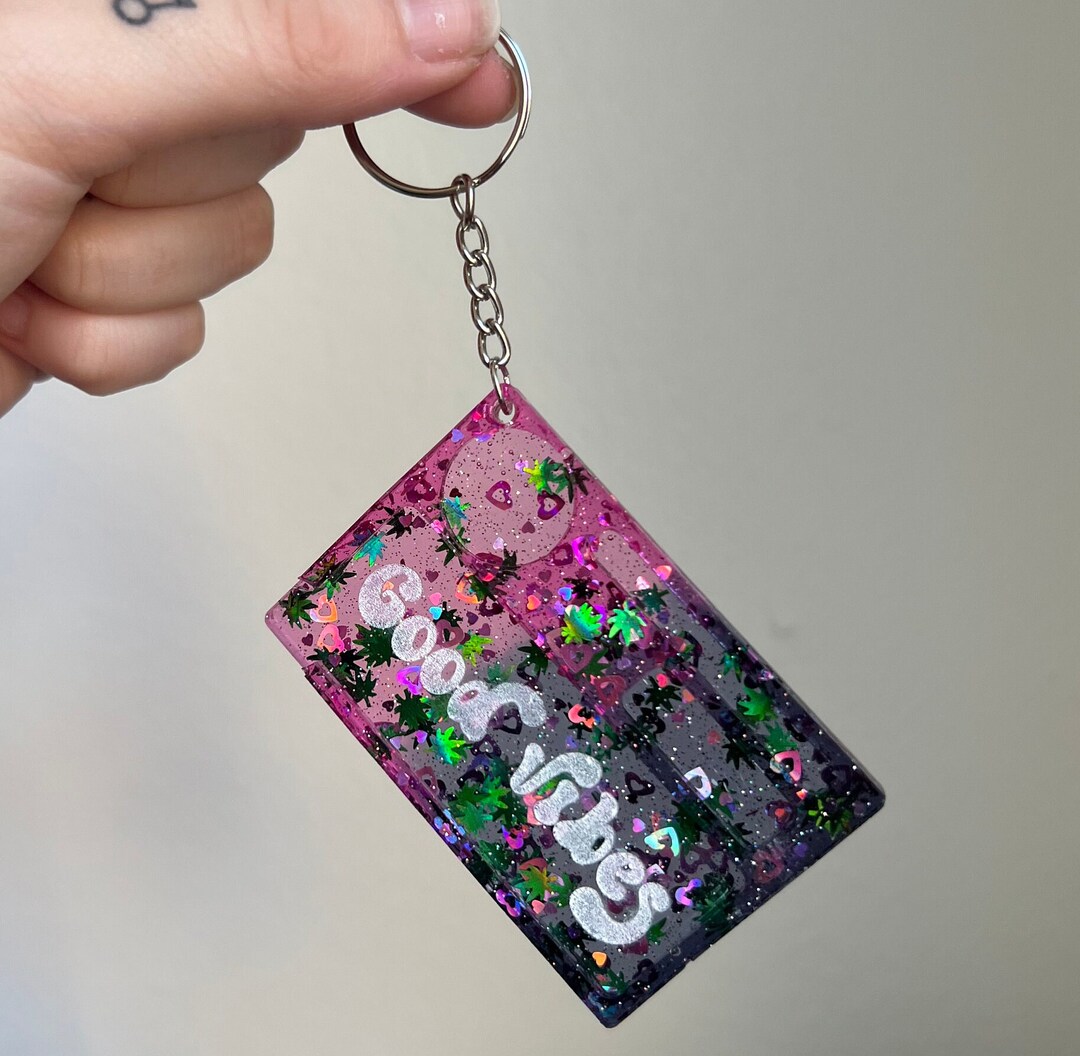 420 Mini Tray Keychain, Resin Keychain, 420 Rolling Tray Keychain, Hand ...