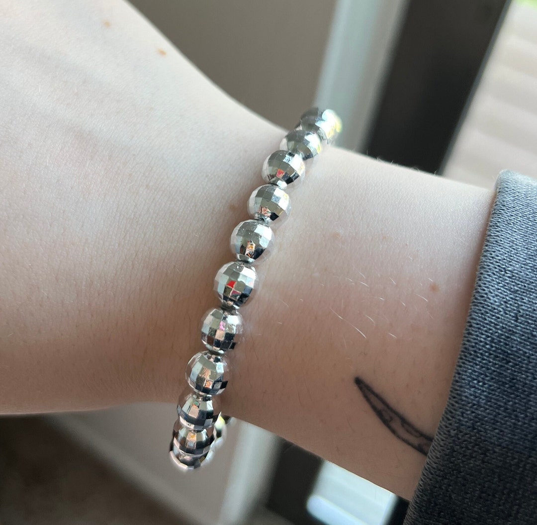Disco Ball Set, Shiny Bracelet, Mirror Ball Bracelet, Friendship ...