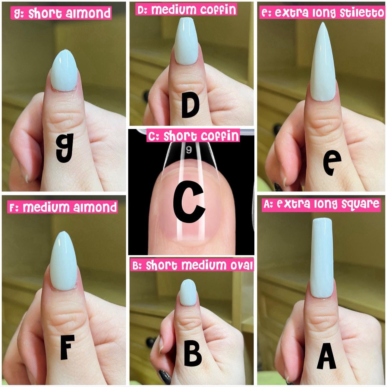 Custom Brat Press on Nails, Y2k Nails, Hand Painted Nails, 3D Art Nails ...