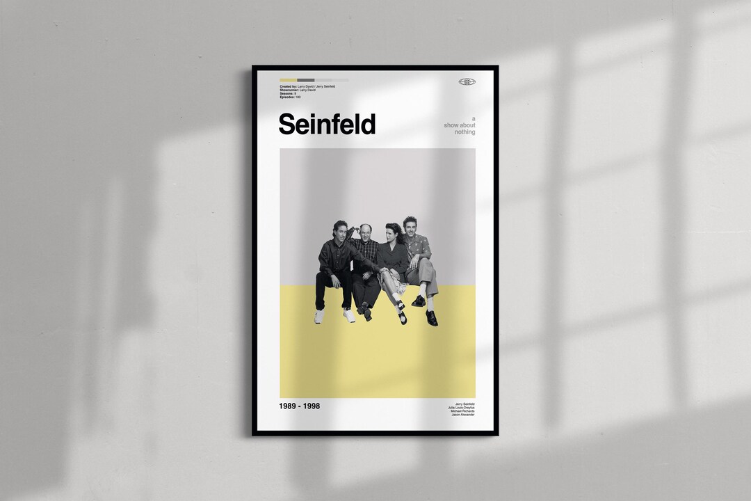 Seinfeld | Jerry Seinfeld Modern Art Print | Retro Poster - Etsy