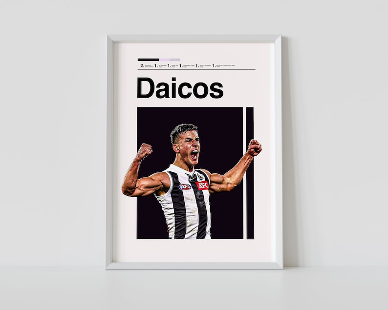 Daicos - Nick Daicos - Minimal Print - A1, A3, A4 Sizing - Digital ...