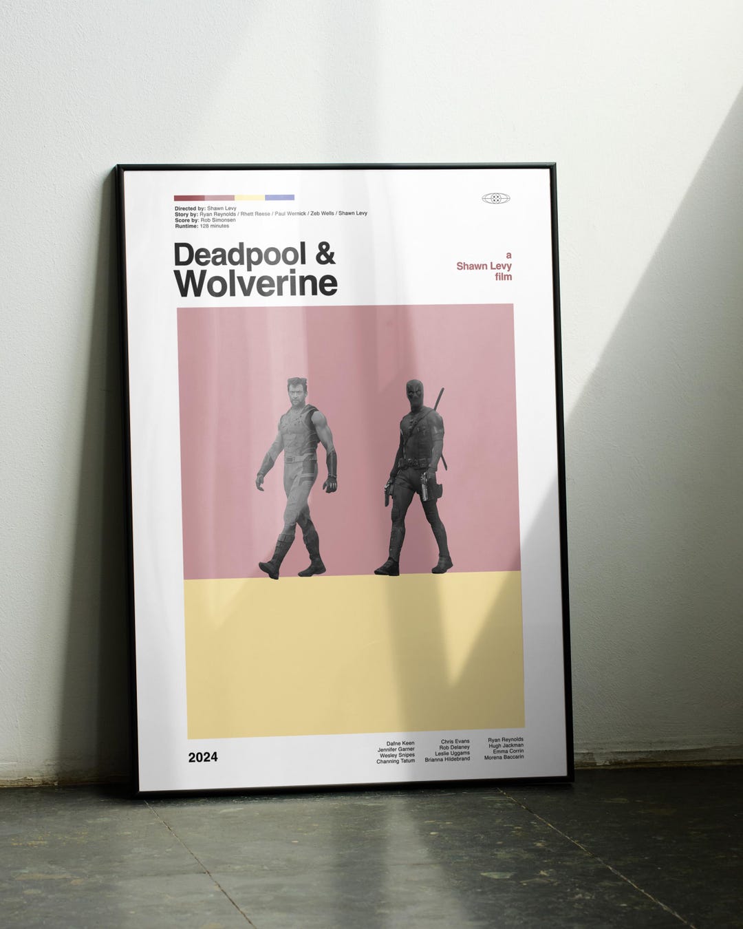 Deadpool & Wolverine - Minimal Movie Poster, Retro Movie Print, Modern ...