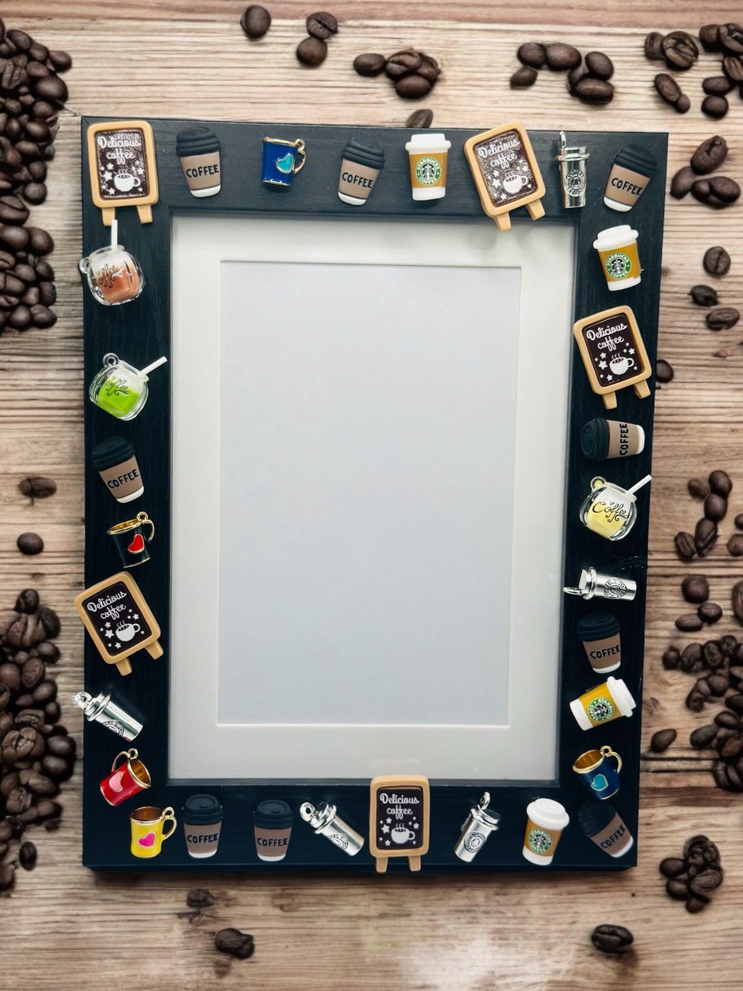 Coffee and Latte Drink Picture Frame,resin Coffee Starbucks Lover ...