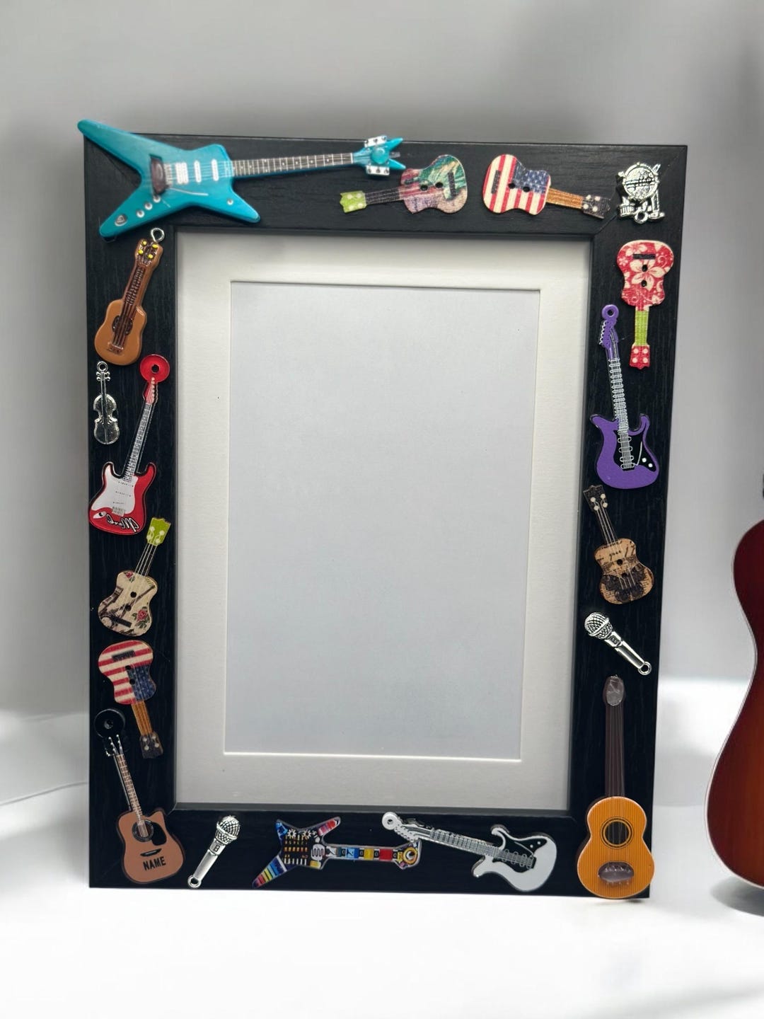 Music Lovers Delight, Guitar Frame, Rock Lover, Gift for Friend, Guitar ...
