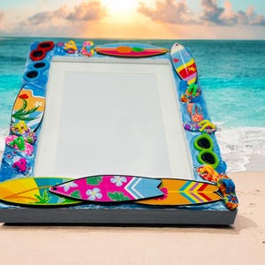 Surfs up Picture Framedecoden Suummer Framesurfboards and Sunglasses ...