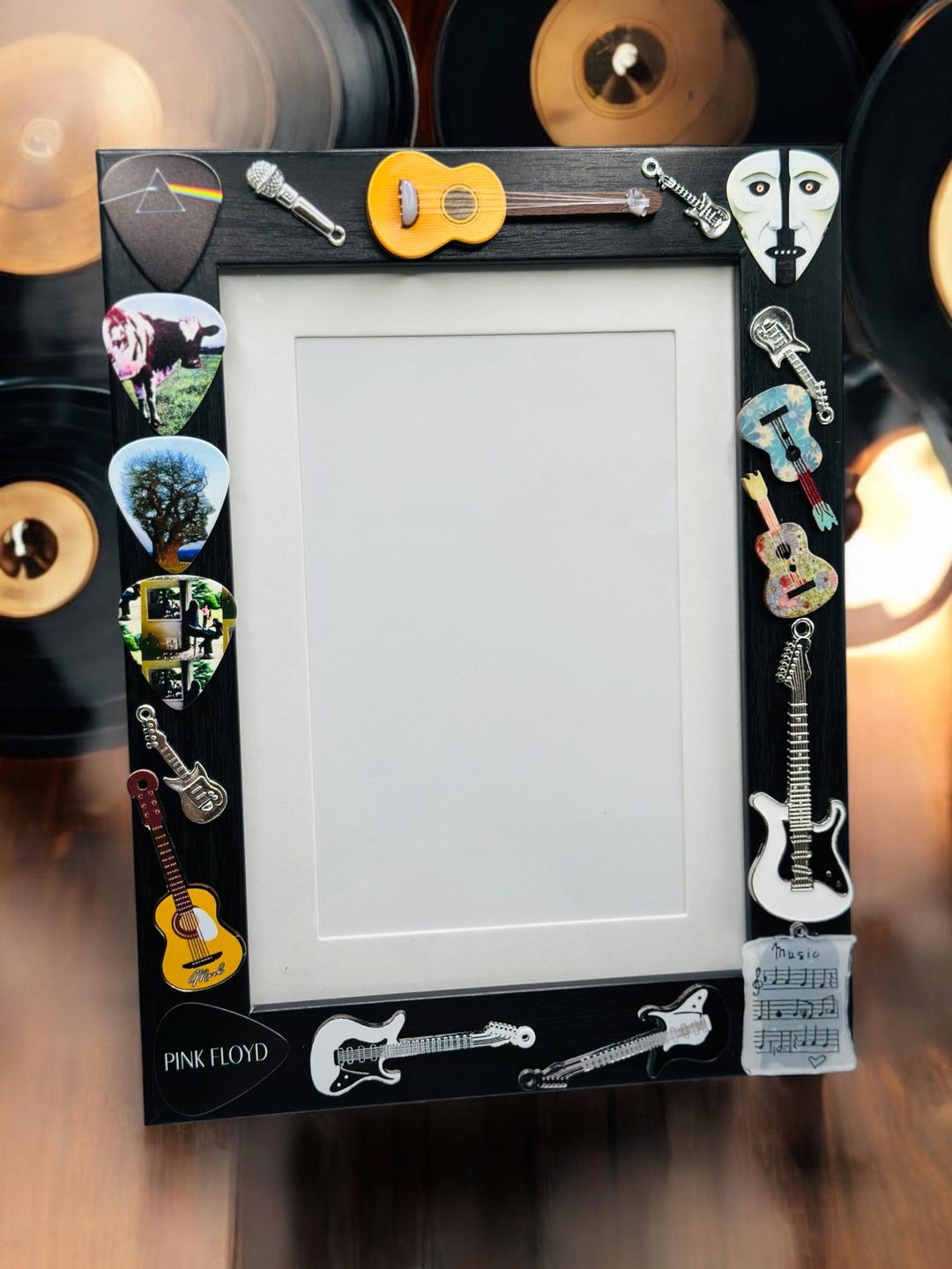 Pink Floyd Guitar Pick Frame: 5x7 Inch Rock Music Memorabilia, Unique ...