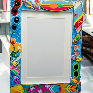 Surfs up Picture Framedecoden Suummer Framesurfboards and Sunglasses ...