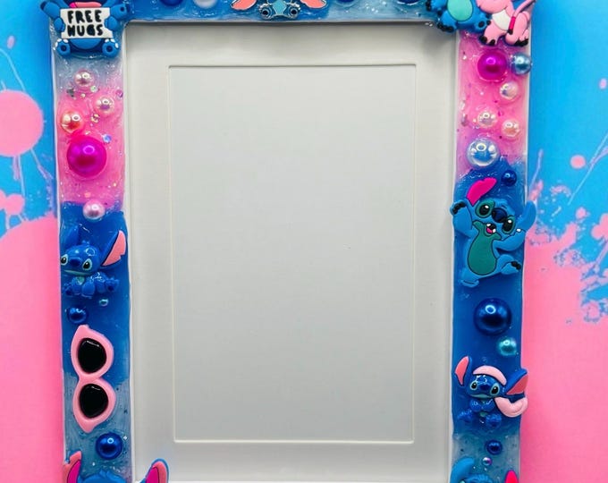 Stitch Themed Picture Frame| Lilo and Stitch Decoden Frame Gift Idea| I ...