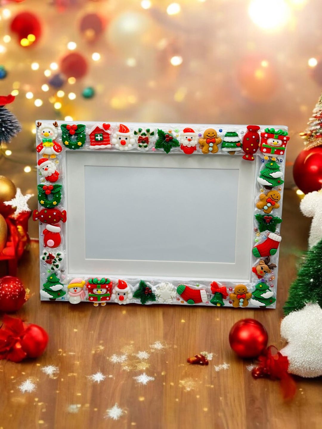 Festive Christmaspicture Frame Decoden Christmas Family Framesanta ...