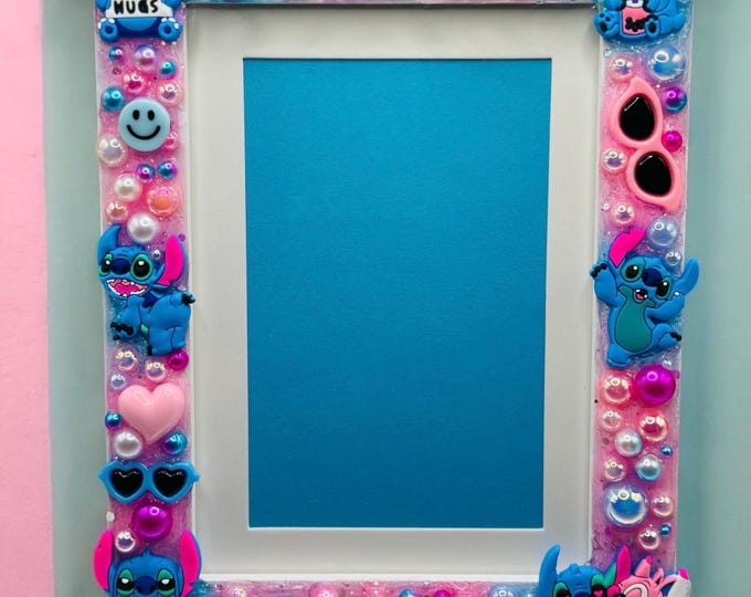 Lilo and Stitch Themed Decoden Picture Frame - Unique Playroom Decor ...