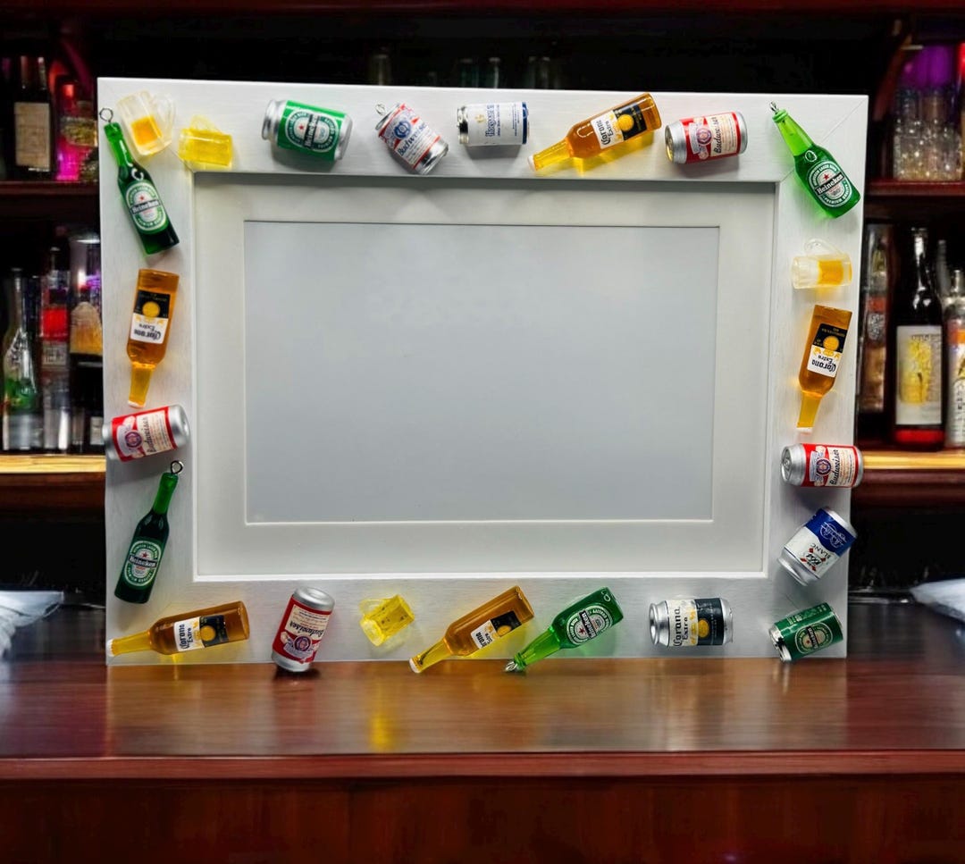 Beer Themed Picture Frame 3D Beer Can and Draft Picture Frame Unique ...