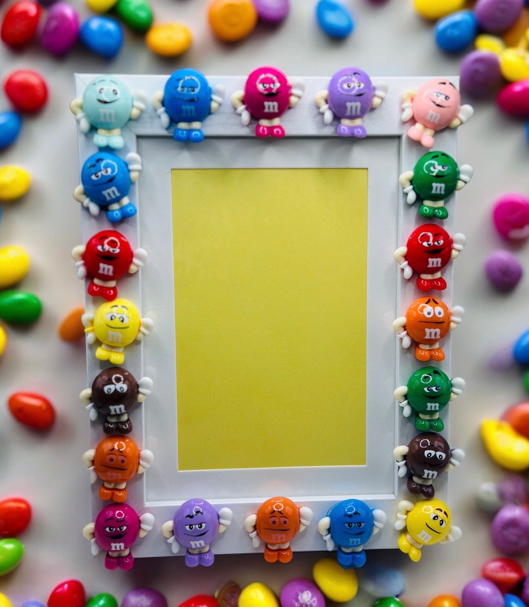 Multicoloured M&M Picture Frame. Frame is 5”x7” and Comes With a Mat ...