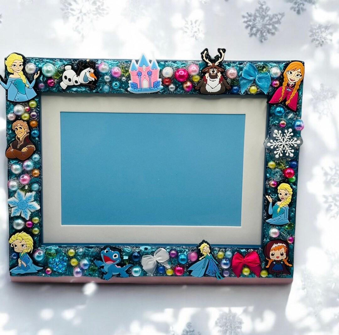 Let It Go Disney Inspired Picture Frame Anna and Elsa Frame Decoden ...