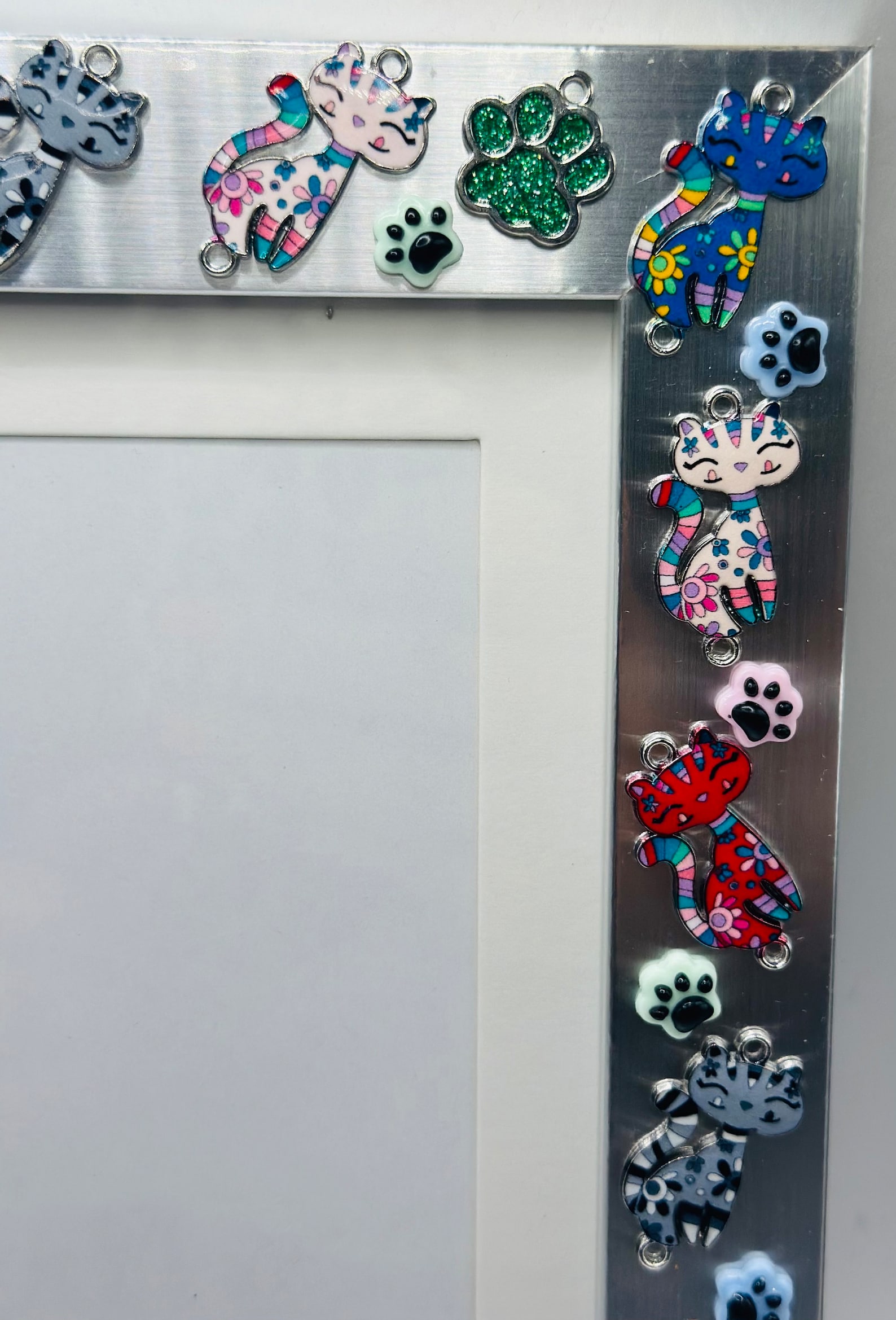 Kitten Love Picture Frame, Multicolored Resin Paws and Cats Frame Gift ...