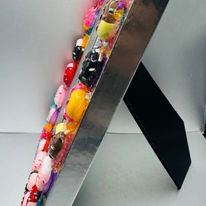 Colorful 3D Donuts and Sprinkles Picture Frame in a 5x7 in Solid Wood ...