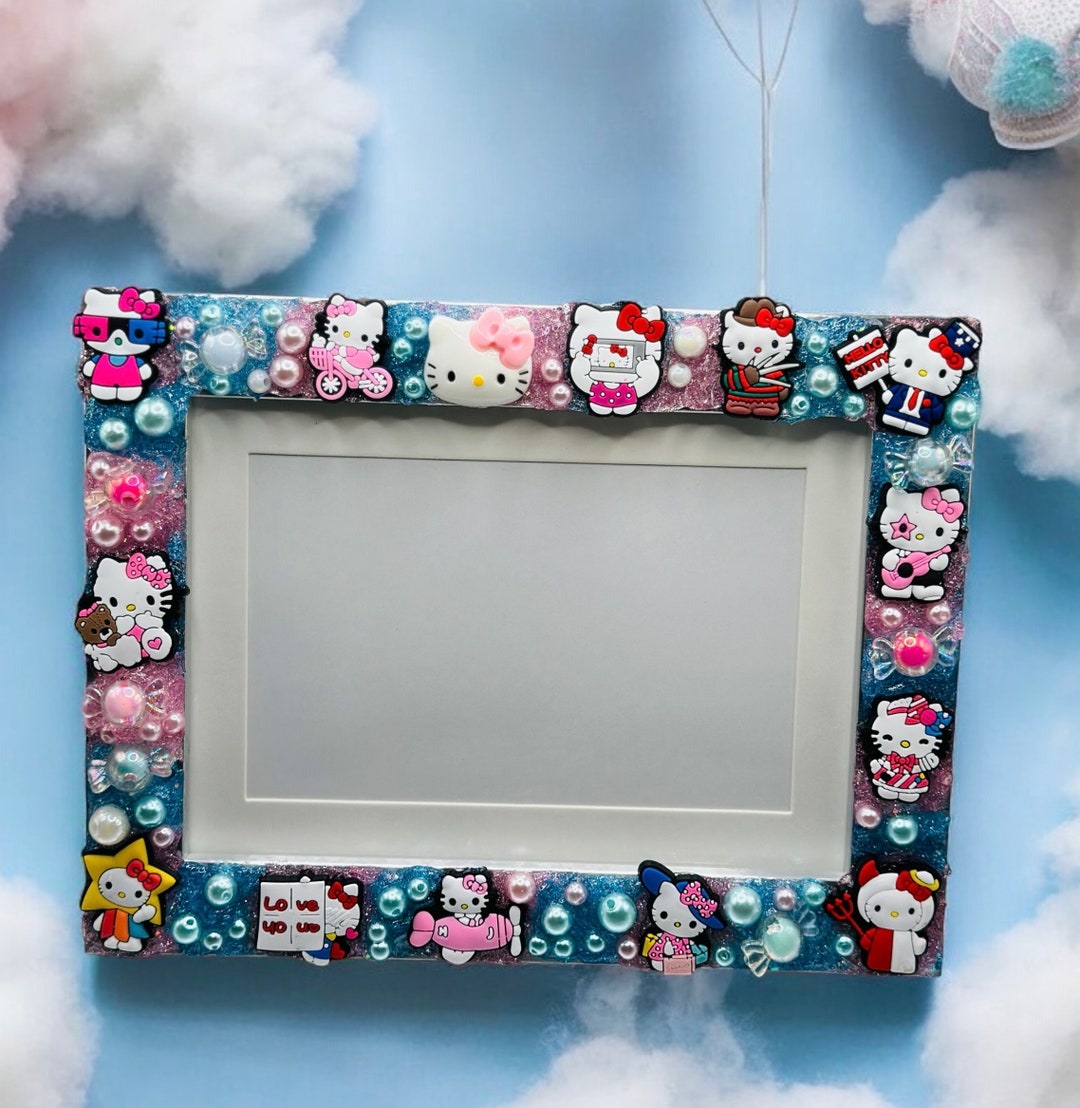 Hello Kitty Picture Frame, Cute Charms Adorned Picture Frame, Hello ...