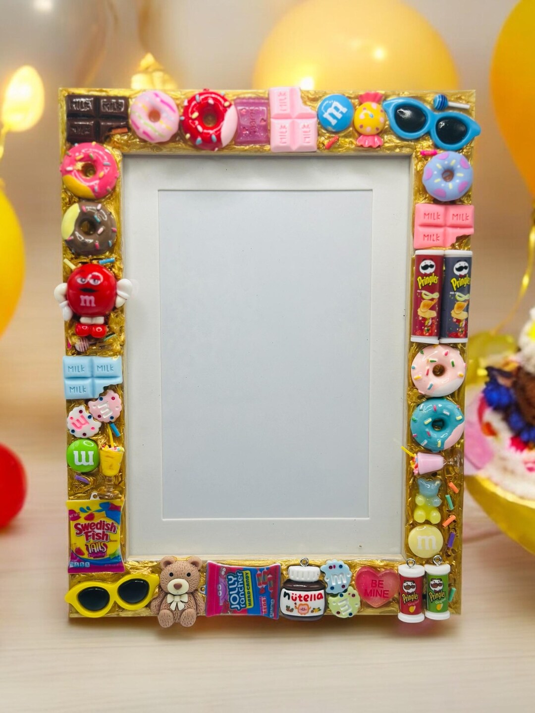 Colorful 3D Cookies and Sweet Treats Picture Frame Glazed Donuts ...