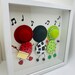 Hand Painted Pebble Art: Dancing Divas Rock Art in Shadow Box - Etsy