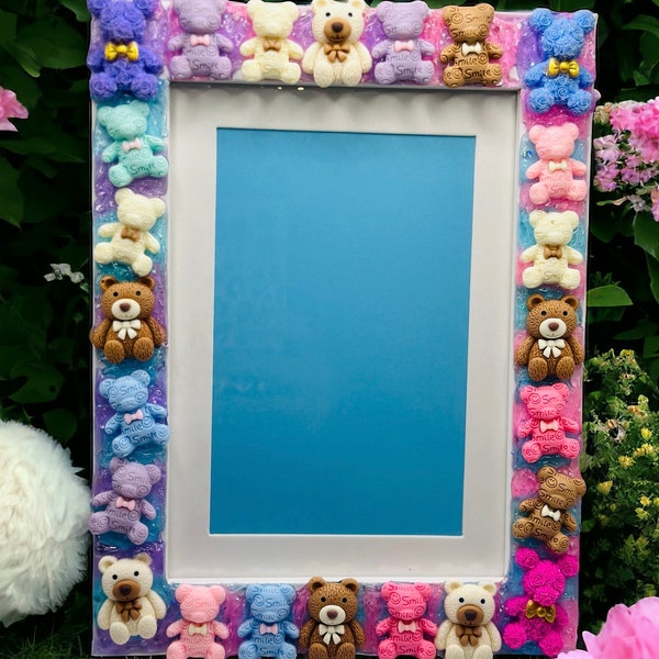 Teddy Bear Picture Frame - Etsy