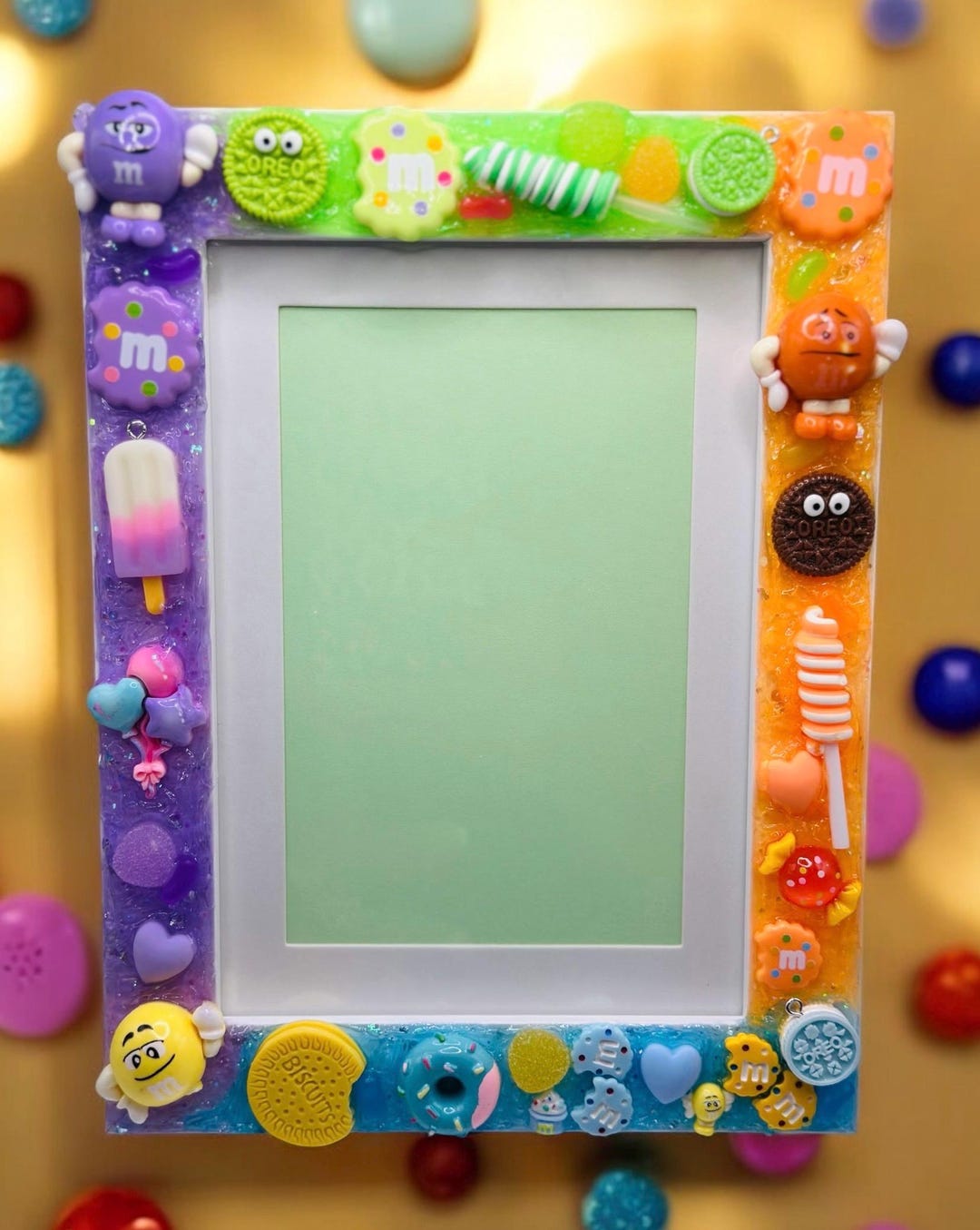 Colorful Candy Decoden Frame | Resin Candy Pop Art Decoration | Sweet ...