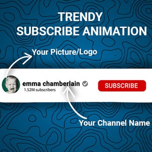 Custom Animated Subscribe Button Overlay dark/light Theme - Etsy