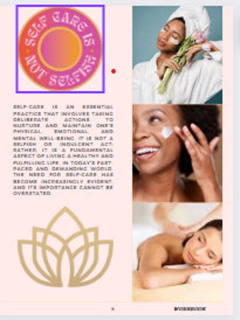 Self-care Workbook Printable Download Ready - Etsy