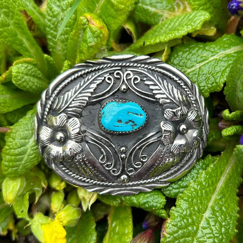 Turquoise Belt Buckle - Etsy