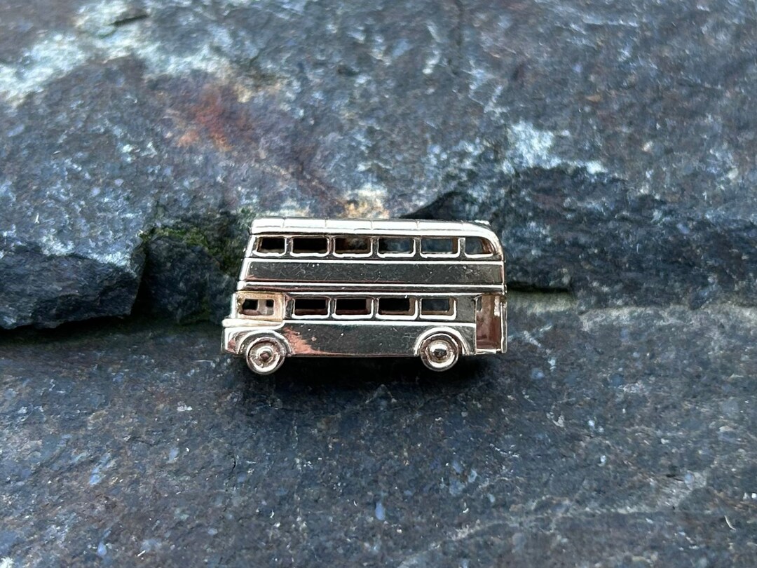 Vintage 9k Yellow Gold Double Decker Bus Charm Pendant - Etsy