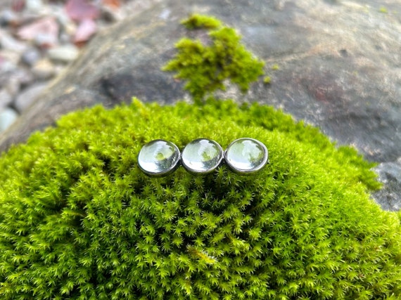 Victorian 'Pools of Light' Rock Crystal Sterling Broo… - Gem