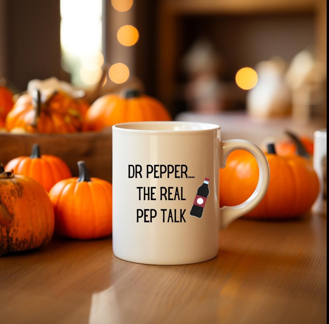 Dr Pepper Novelty Gift Mug the Real Pep Talk - Etsy