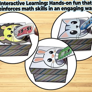 Addition Subtraction Feeding Fun Math Activity-educational Math ...