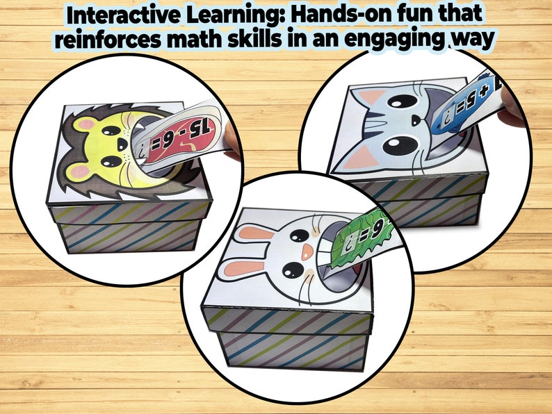 Addition Subtraction Feeding Fun Math Activity-educational Math ...