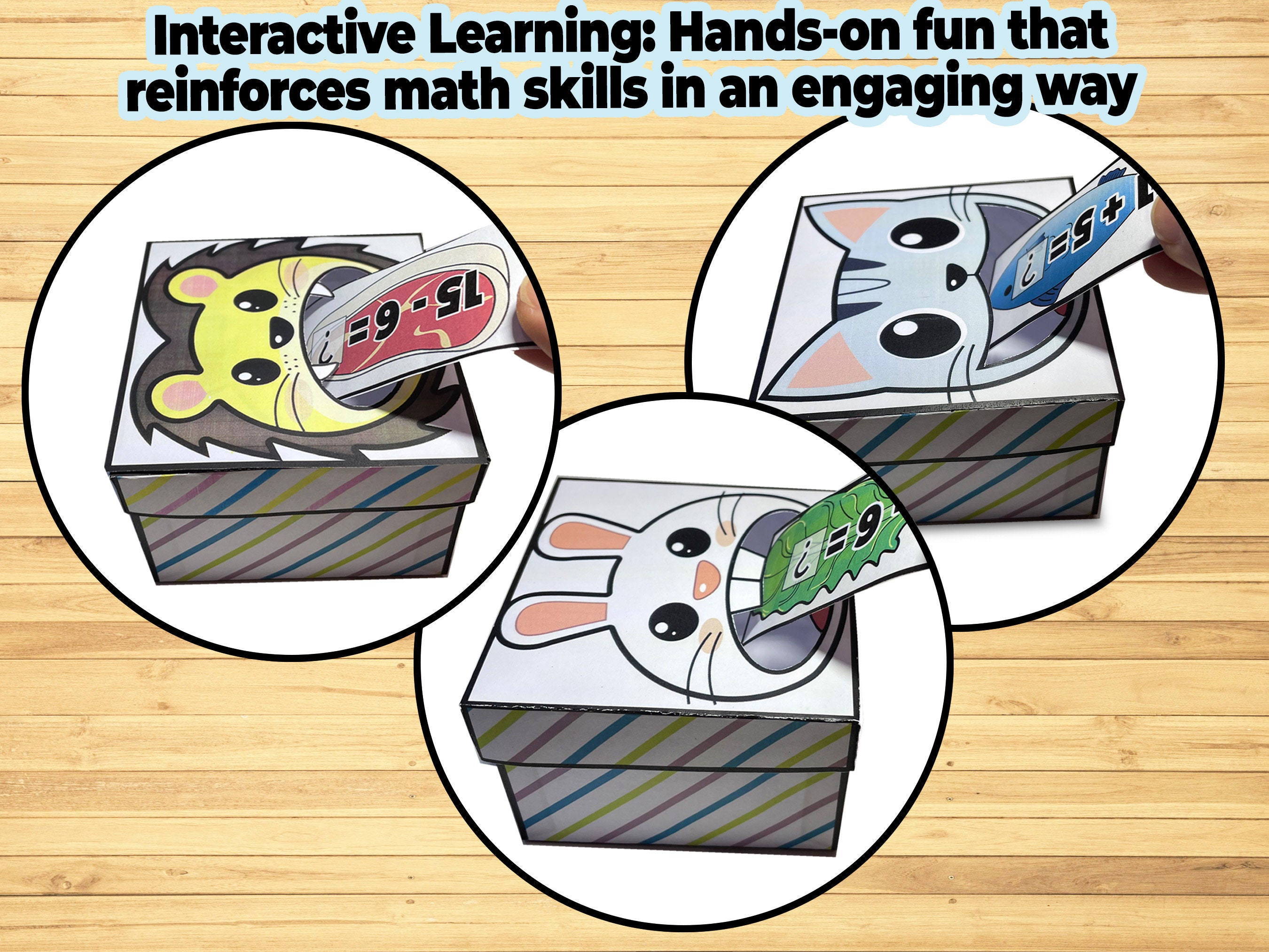 Addition Subtraction Feeding Fun Math Activity-educational Math ...