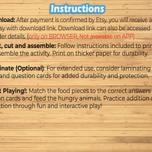 Addition Subtraction Feeding Fun Math Activity-educational Math ...