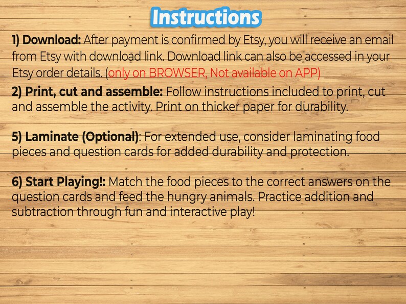 Addition Subtraction Feeding Fun Math Activity-educational Math ...