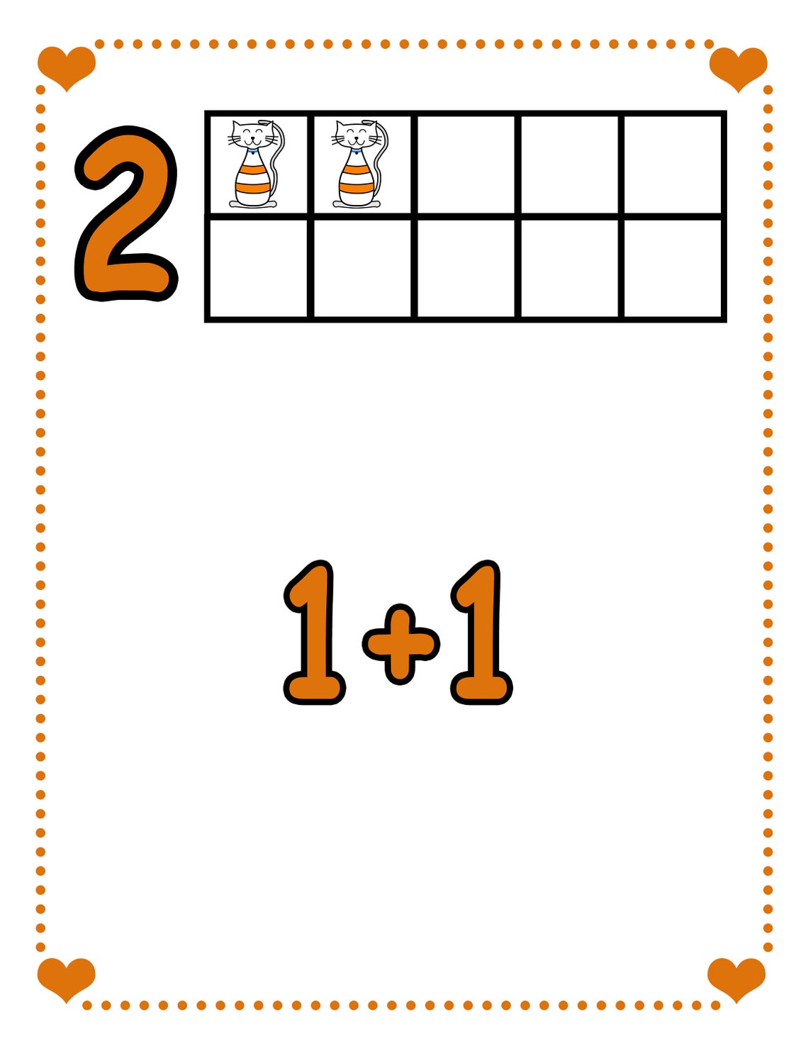 Number Posters With Ten Frames for Classroom Number Poster Math 1st ...