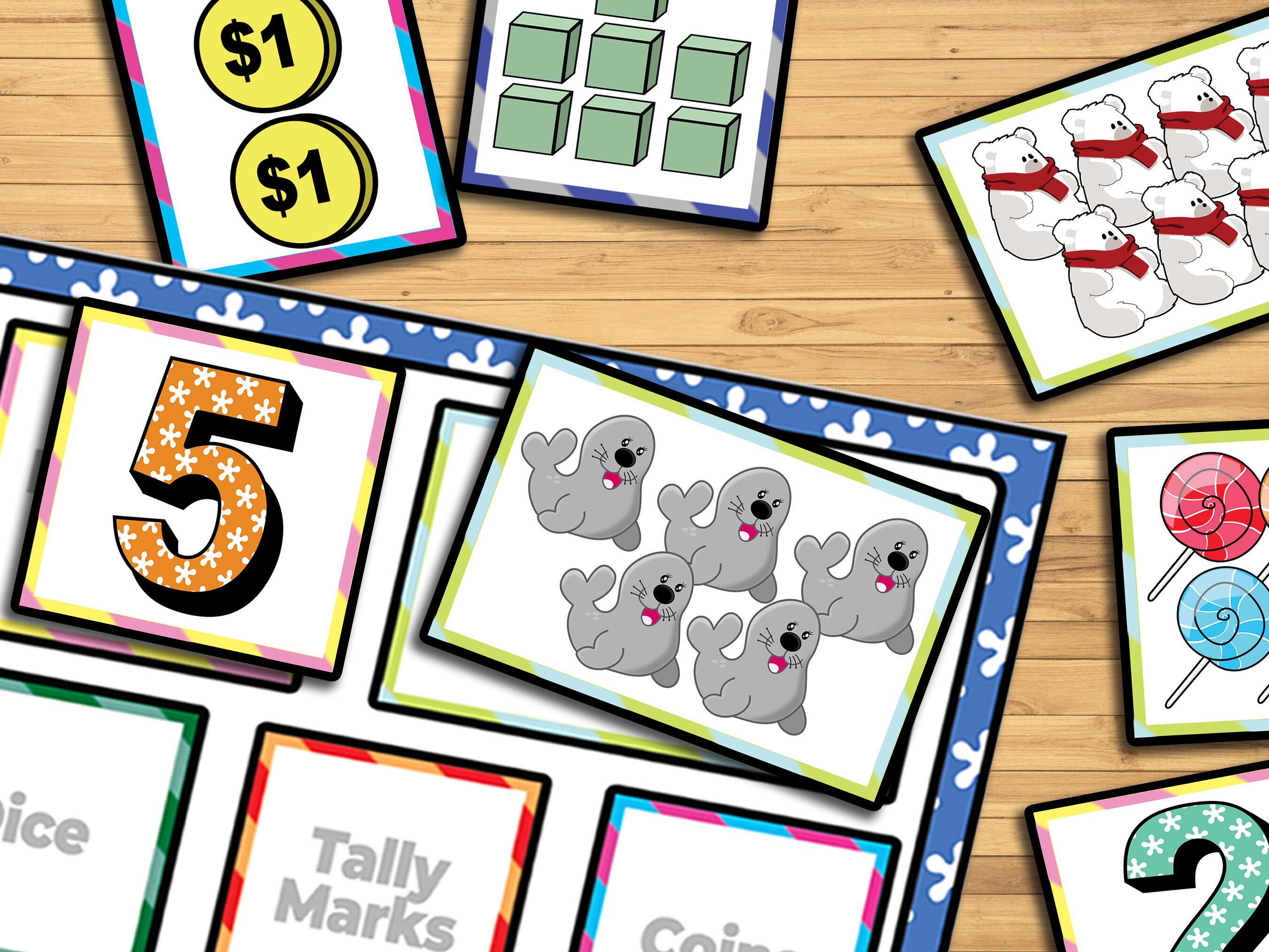 Number Counting Activity for Kids Number Match 1-10: Math Printable ...