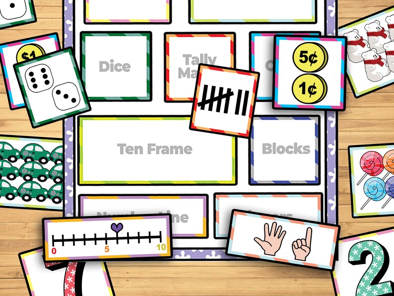 Number Counting Activity for Kids Number Match 1-10: Math Printable ...