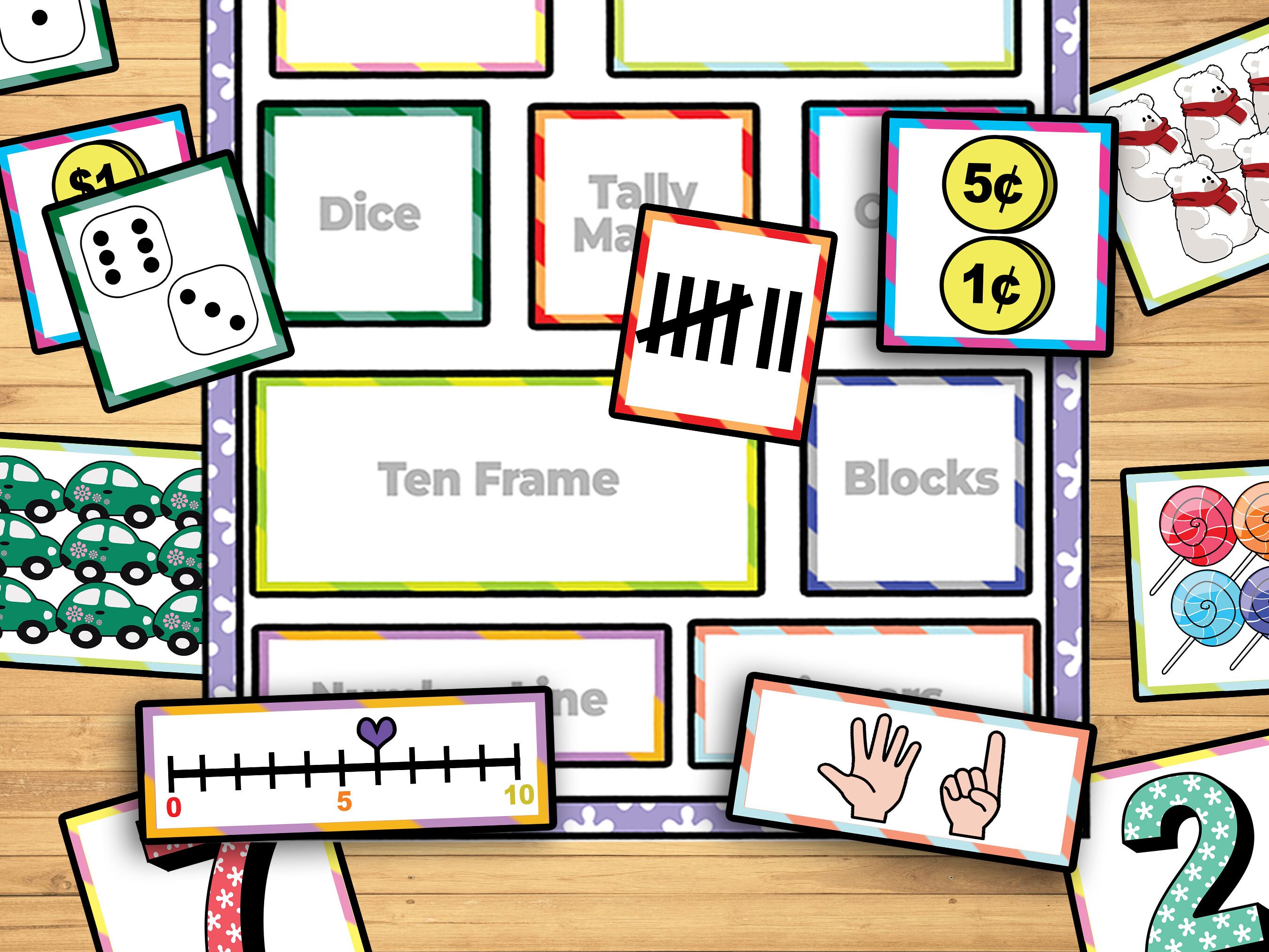 Number Counting Activity for Kids Number Match 1-10: Math Printable ...