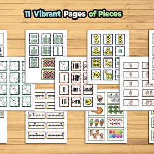 Number Counting Activity for Kids Number Match 1-10: Math Printable ...