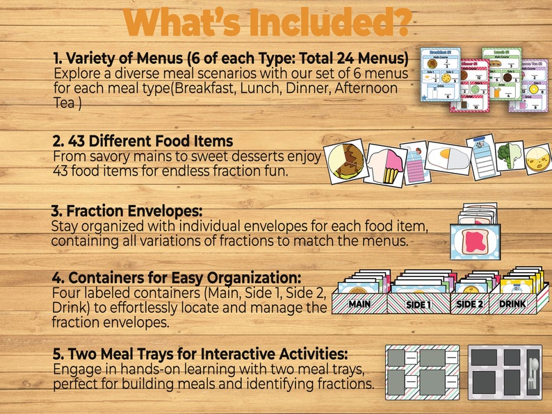 Fraction Montessori Activity Pretend Play-build-learn-fun Educational ...