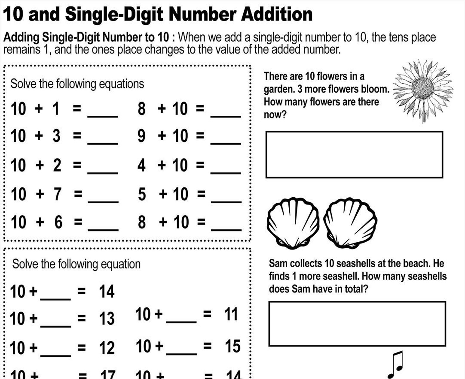 Addition Subtraction Strategy Math Worksheet First Grade Kindergarten ...