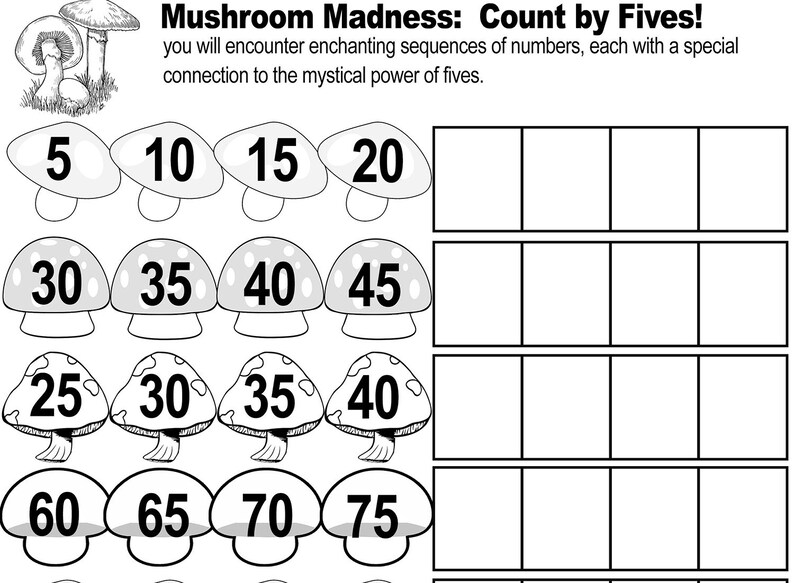 Comparing Numbers Skip Counting Math Worksheets 1st Grade Kindergarten ...