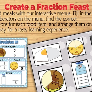 Fraction Montessori Activity Pretend Play-build-learn-fun Educational ...