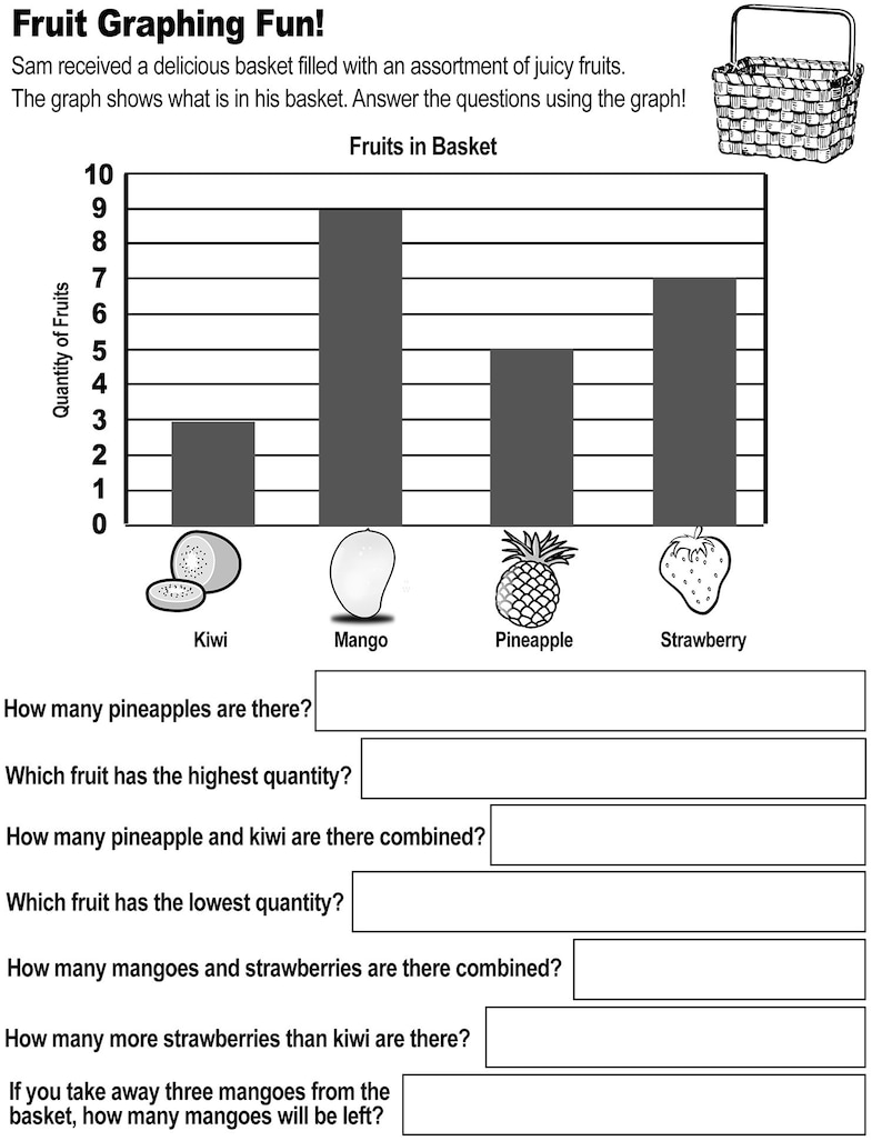 Tallying Graphing Practice Worksheets Printable First Grade ...