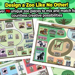 Area Perimeter Zoo Design Math Activity for Kids| Cost Calculations ...