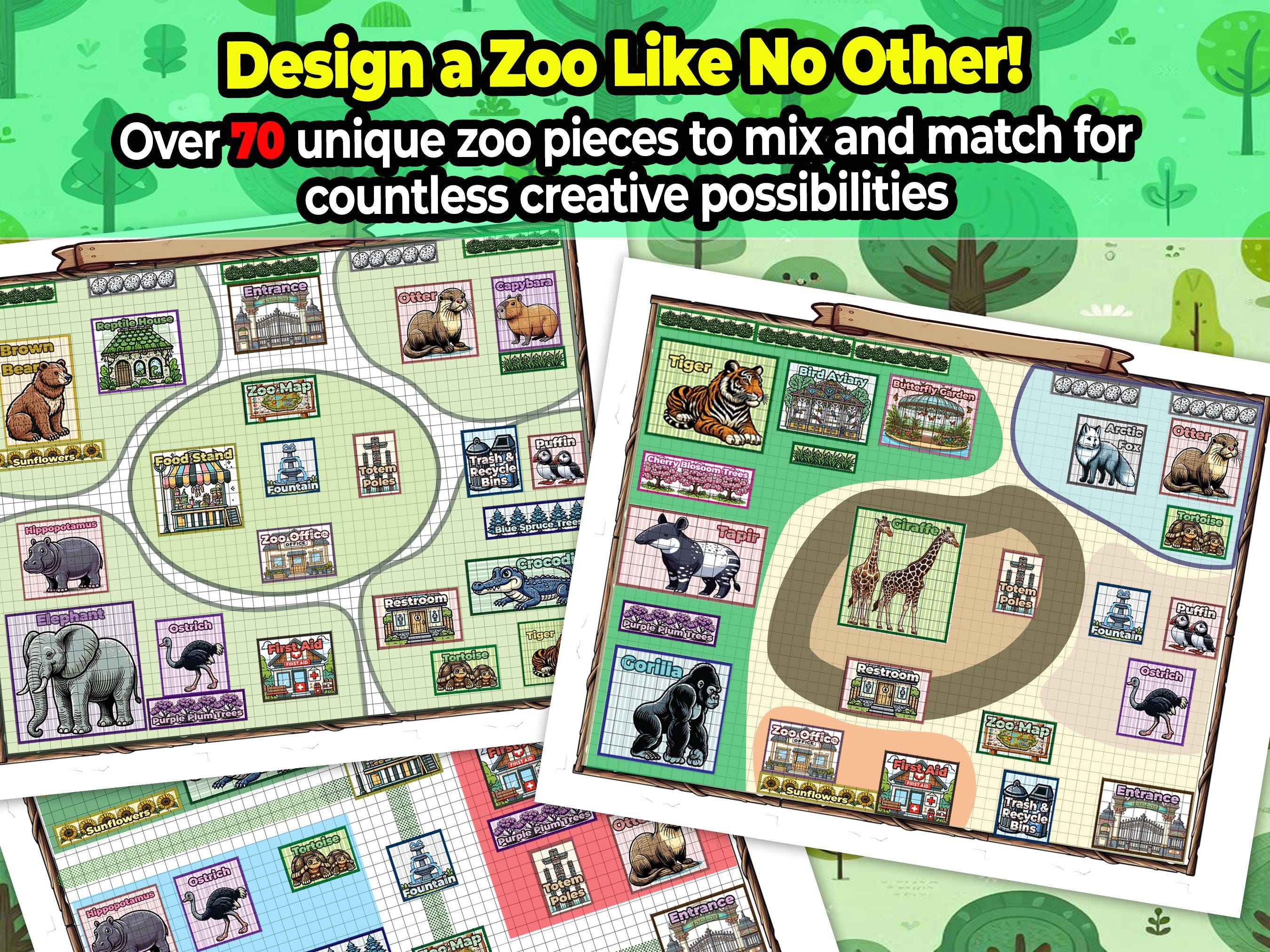 Area Perimeter Zoo Design Math Activity for Kids| Cost Calculations ...