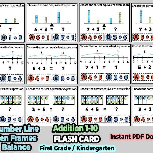 Number Blocks Flash Cards - Etsy