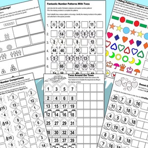 Comparing Numbers Skip Counting Math Worksheets 1st Grade Kindergarten ...